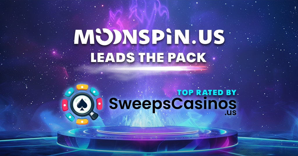 Moonspin.us Earns Top Honors from Sweepscasinos.us - Moonspin US